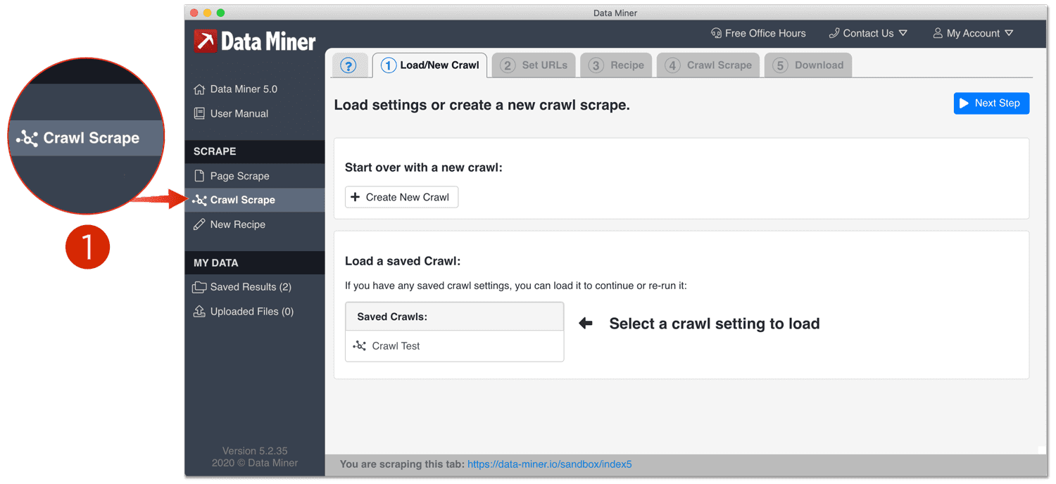 How to crawl and scrape a website | Data Miner