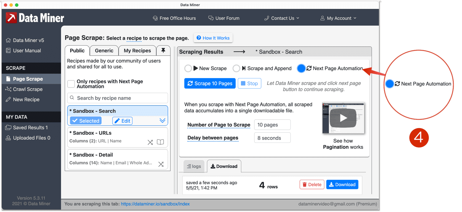 How to crawl and scrape a website | Data Miner
